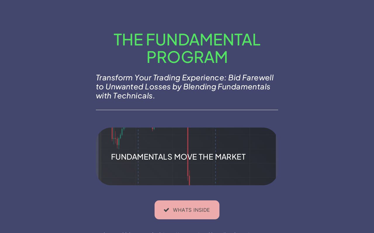 The Fundamental Program